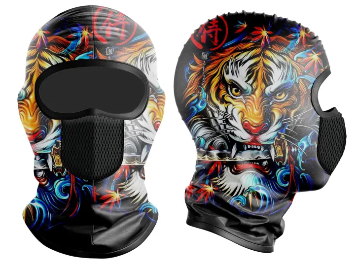 BALACLAVA MOTOR RIDING GEAR TIGER BRAVE BONET WITH FOAM full ...