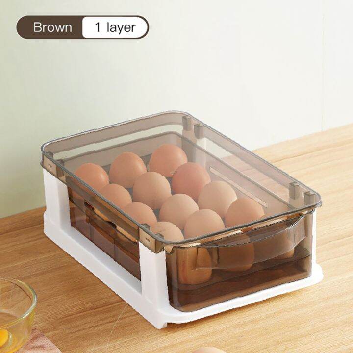 Multi Layer Egg Storage Box 15 Grid Egg Box Eggs Dispensers Egg Storage ...