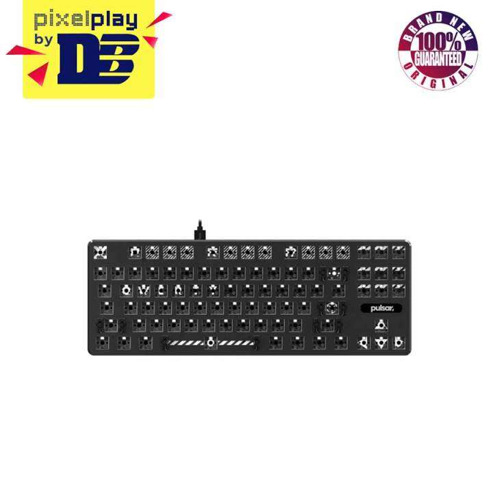 Pulsar 80% TKL ANSI Custom Mechanical Gaming Keyboard Barebone (Black ...