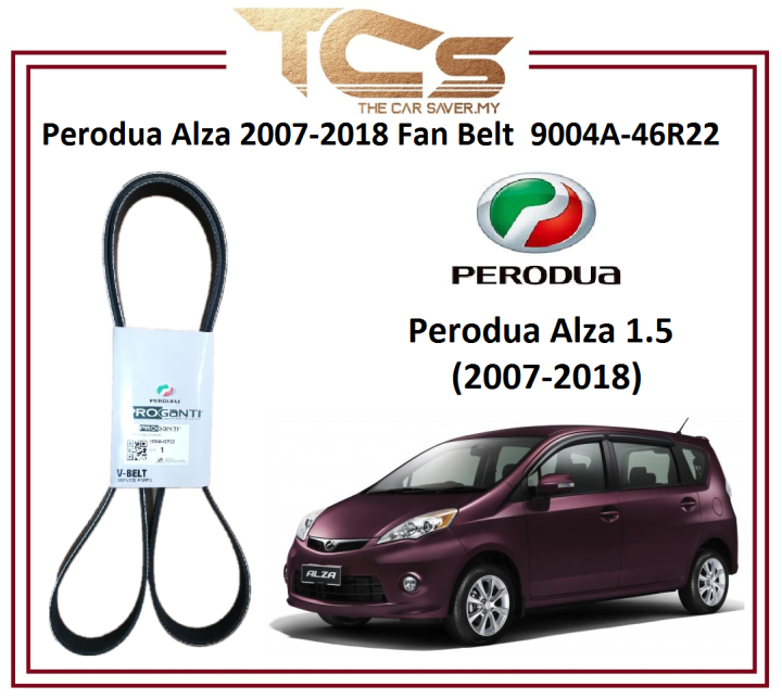 PERODUA ALZA FAN BELT/ V-BELT PROGANTI GENUINE PARTS 6PK1735 (9004A ...