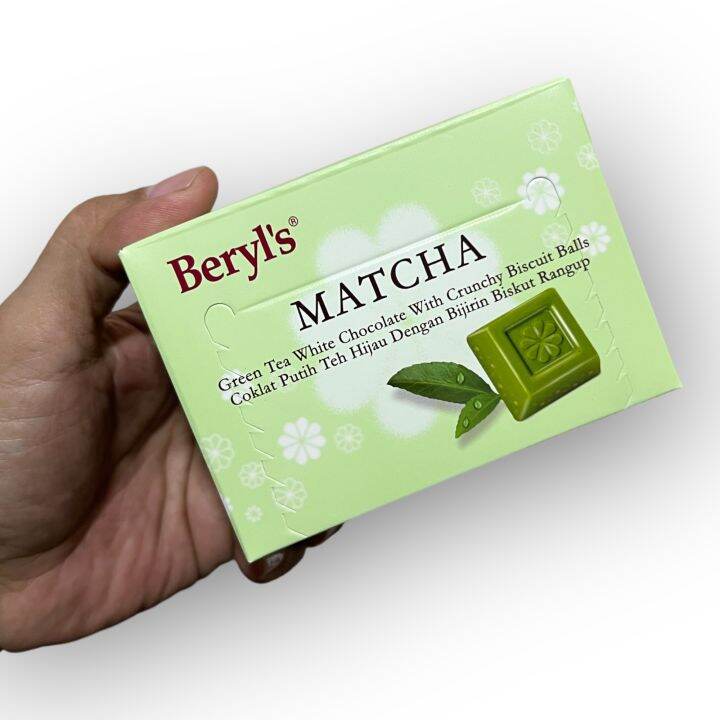 Beryl's Matcha Green Tea White Chocolate with Crunchy Biscuit Balls 60g ...