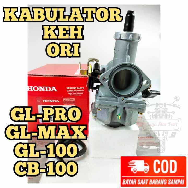 KARBURATOR KARBU ASSY HONDA KEH GL PRO GL 100 CB 100 KUALITAS ORIGINAL ASLI KEIHIN PRESISI CARBU ...