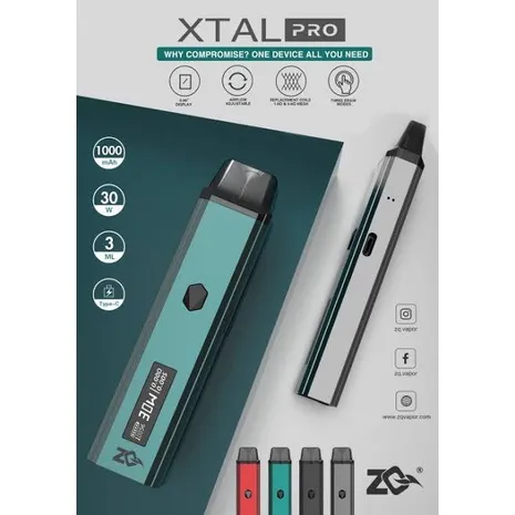 [Ready Stock] 30W ZQ XTAL PRO Vape Pod Kit System | Lazada PH