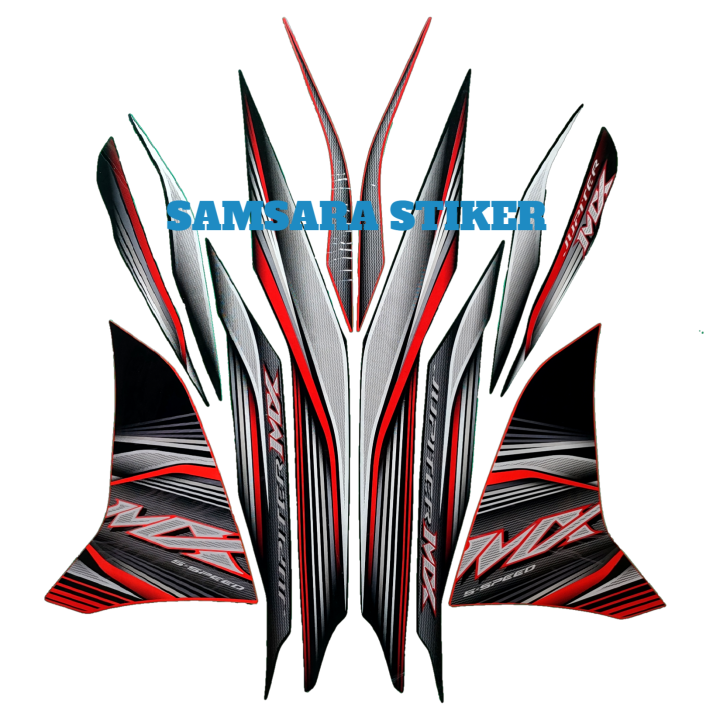 Stiker Body Motor Yamaha Jupiter Mx 2012 Hitam-Merah Full Set | Lazada ...