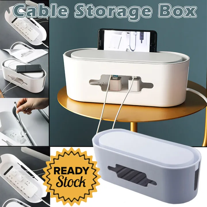 Kotak Organizer Kabel Charger Wire Cable Management Box Kabel Power ...