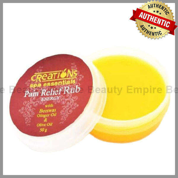 Creations Spa Essentials Pain Relief Rub 50g - ENERGY | Lazada PH
