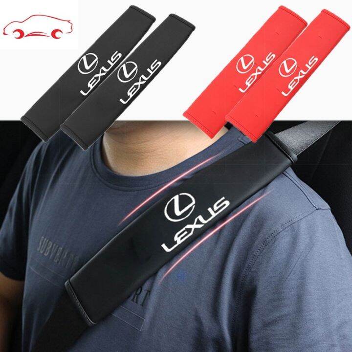 Car Seat Belt Cover Universal Leather Car Safety Belt Auto Shoulder ...
