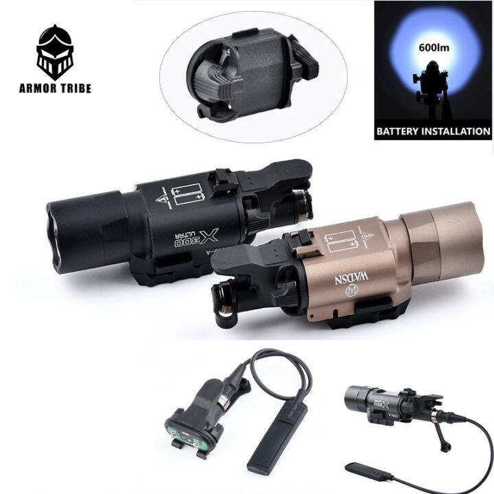 Tactical Surefir X300U WADSN Flashlight Metal X300 Lights Hunting ...
