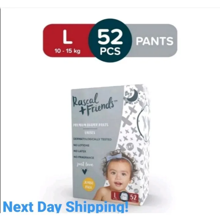 Rascals and Friends Pants LARGE (10-15kg) Diaper Pants 52pcs x 1 ...
