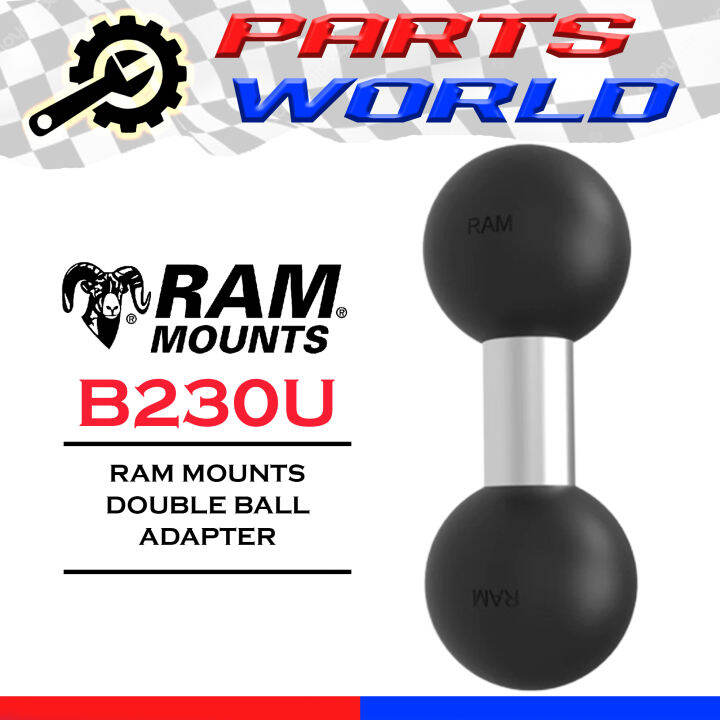 RAM-B-230U B230U RAM MOUNTS DOUBLE BALL ADAPTER | Lazada Indonesia