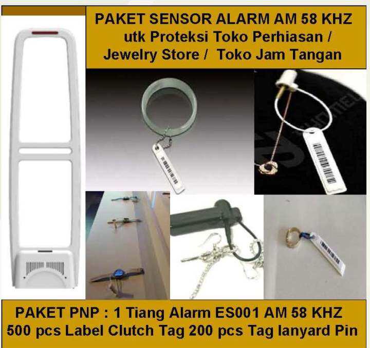 Paket Alarm Toko EAS sensormatic security AM58KHZ utk Proteksi Toko ...