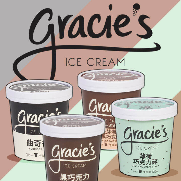 Gracies ice cream barrel online celebrity mint chocolate vanilla ice ...