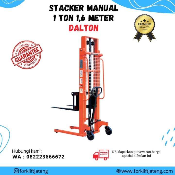 STACKER MANUAL 1 TON DALTON / STACKER MANUAL 1 TON MURAH / HAND STACKER 1 TON DALTON | Lazada ...