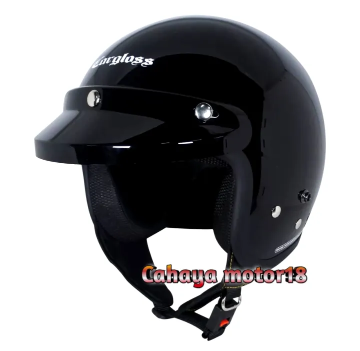 HELM CARGLOSS CFM DEEP BLACK HITAM/HELEM CARGLOS ORIGINAL | Lazada ...
