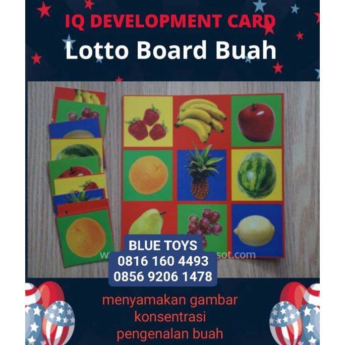 MAINAN LOTTO BOARD BUAH/ IQ DEVELOPMENT/ ALAT TERAPI WICARA | Lazada Indonesia