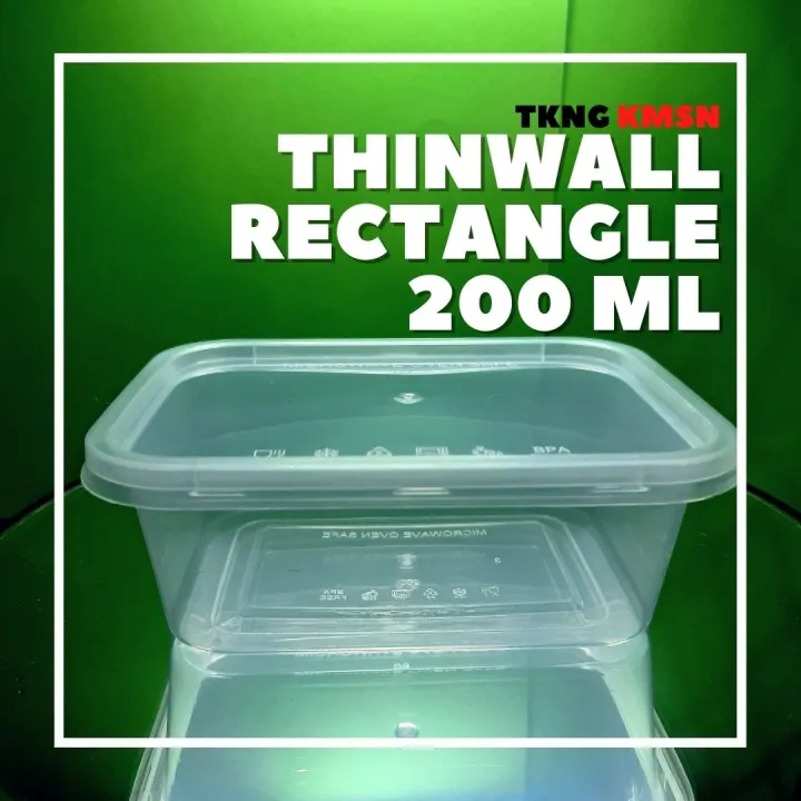 Thinwall Rectangle 200 ML (isi 25 pcs) | Lazada Indonesia