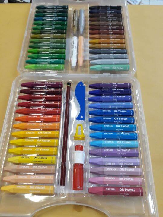 Crayon / Oil Pastel Greebel 55 Warna | Lazada Indonesia