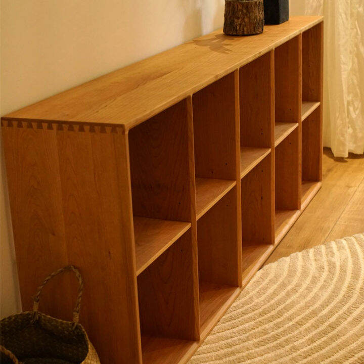 City wood solid wood bookshelf floor cherry wood bookcase Japanese ... City wood solid wood bookshelf floor cherry wood bookcase Japanese ...