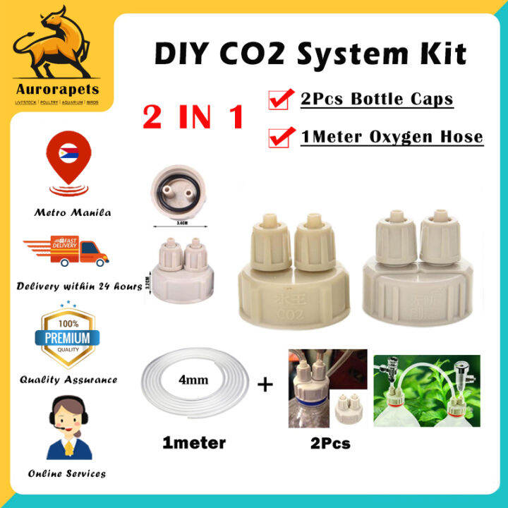 Aquarium DIY CO2 System Kit CO2 Generator Quick Twist Plastic Bottle ...