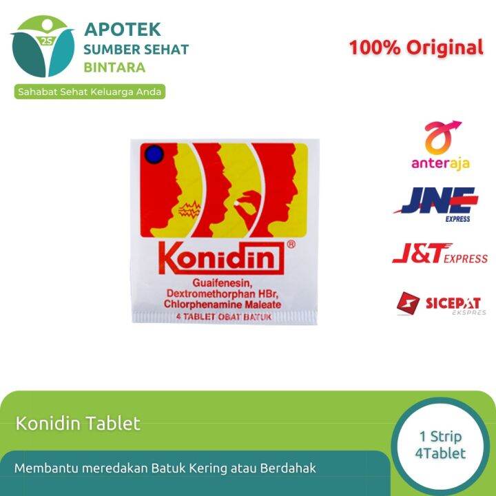 Konidin Obat Batuk 1 Strip 4 Tablet | Lazada Indonesia