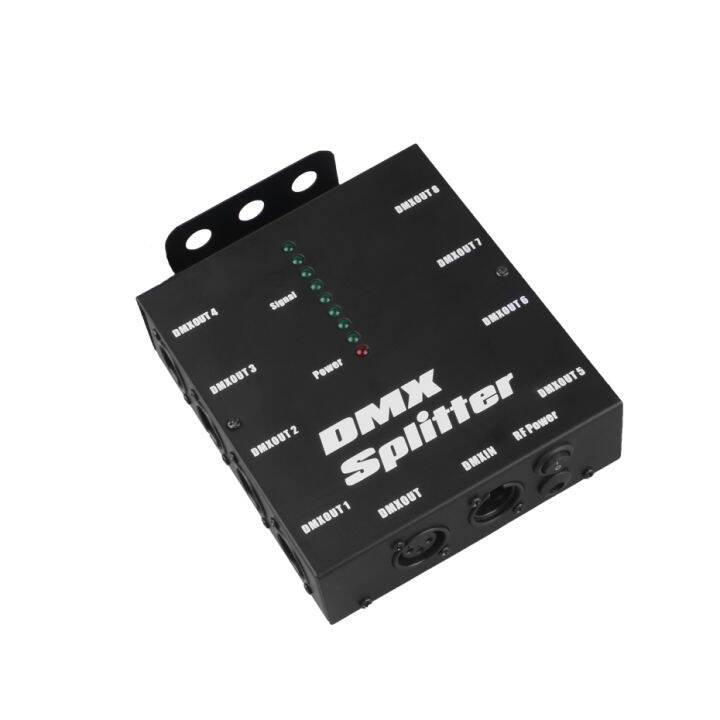8 Way DMX Splitter Isolated 3Pin DMX 512 Optical Splitter Istribution ...