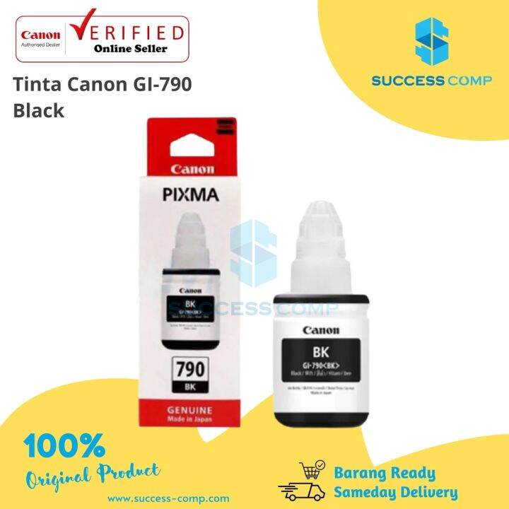 Tinta Black Canon G1010 G2010 G3010 G4010 GI790 Original | Lazada Indonesia