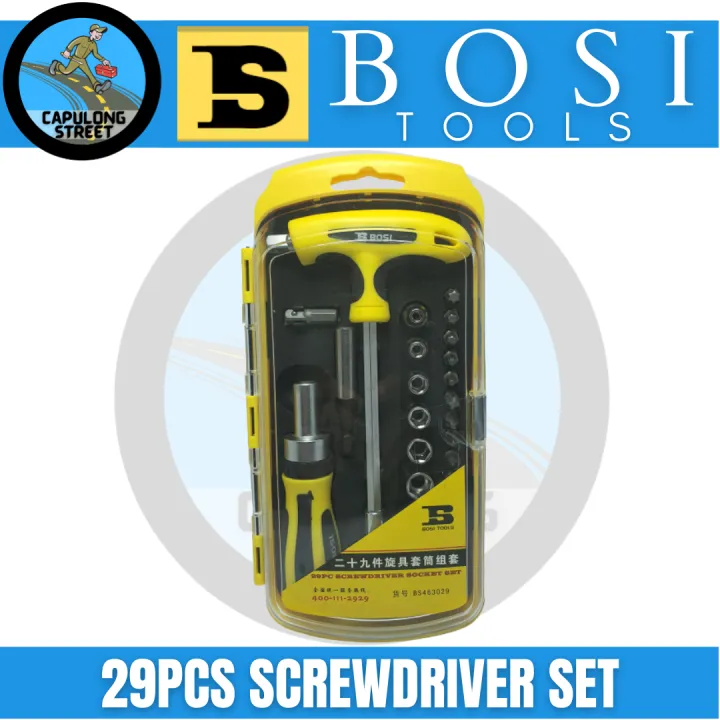 Capulong 29Pcs Screwdriver Set Bosi Tools Brand | Lazada PH