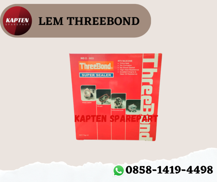 LEM THREEBOND NO 2 RED 75 GRAM SILICONE RTV HIGH TEMP SUPER SEALER ...