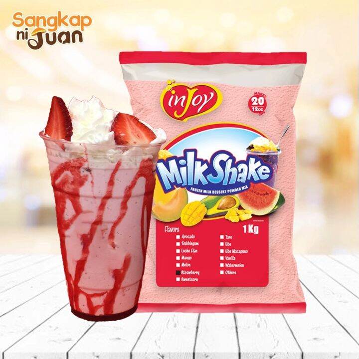 AJDL sellMXNDJEQ Injoy MilkShake Powder STRAWBERRY 1KG | Lazada PH