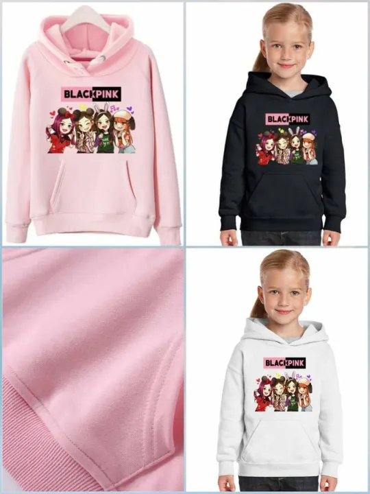 NEW BLACK PINK HOOIE FOR KIDS 3 TO 12 YRS OLD | Lazada PH