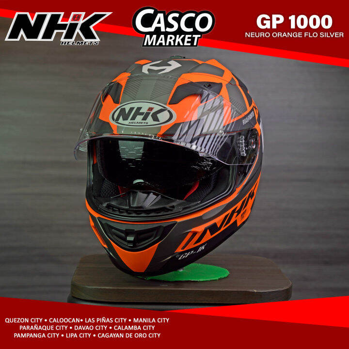 NHK GP1000 NEURO FULL FACE DUAL VISOR MOTORCYCLE HELMET | Lazada PH