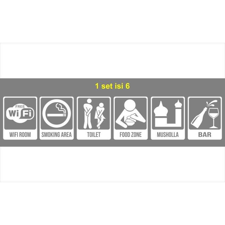 STIKER DINDING RUANGAN TANDA SIGN TANDA NAMA RUANGAN | Lazada Indonesia