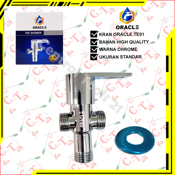 Kran Cabang Closet Shower Tee 1/2 Model Engkol Oracle Chrome TE01 ...