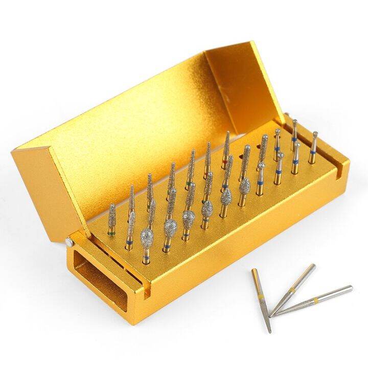 30Pcs Professional Dental Diamond Buffing High Speed Burs Drill Eeth ...