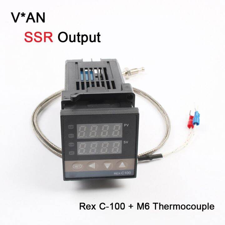 Mutil Input ประหยัด Digital Pid Temperature Controller K Type Input Solid State Relay Ssr รีเลย์ 7167