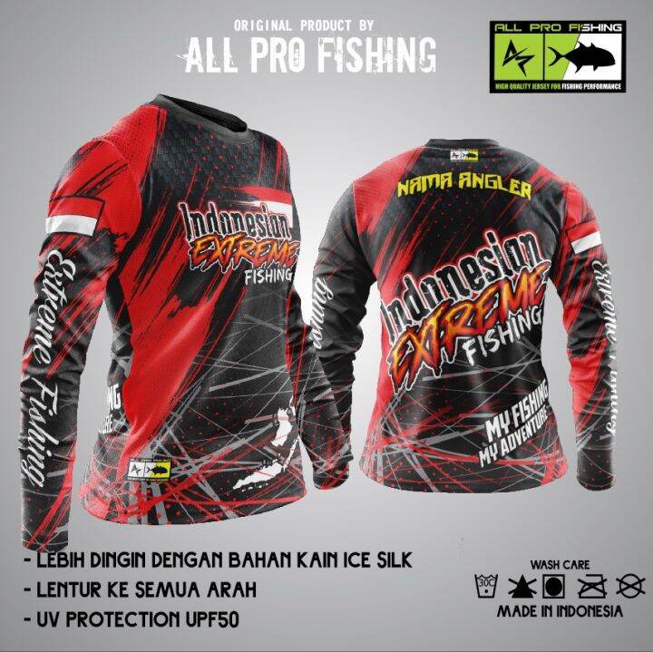 JERSEY MEMANCING INDONESIAN EXTREME ANGLER | Lazada Indonesia