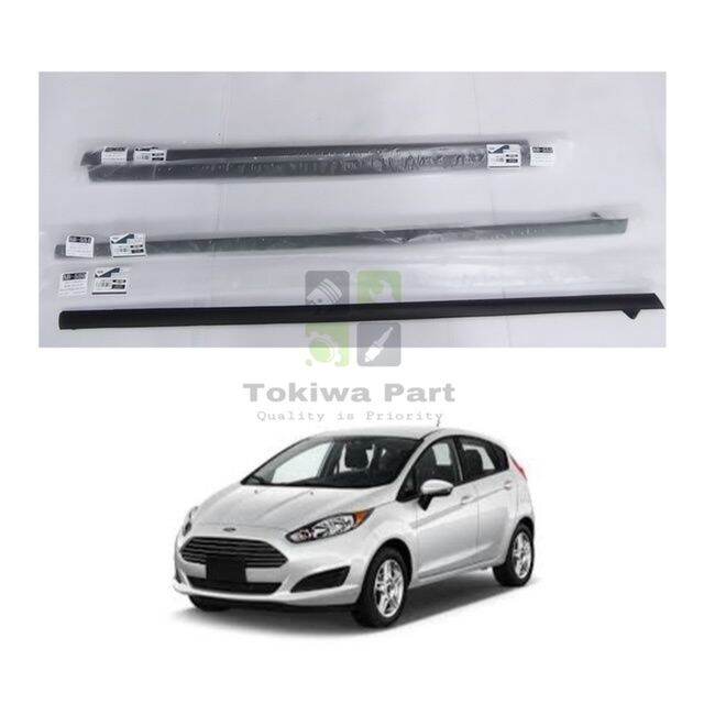 Ford Fiesta Outer Door Moulding Hatchback Sedan Lining Rubber Outer ...