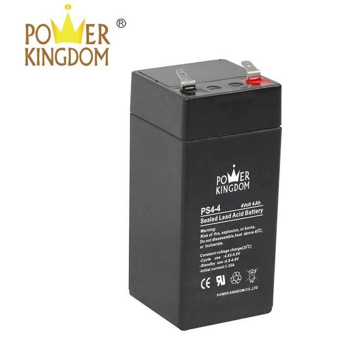 HOT FOUYE Power Kingdom 4V 4Ah Rechargeable Battery 4V4Ah 4 Volts Battery 2FM4 Batteries 4V 4 ...