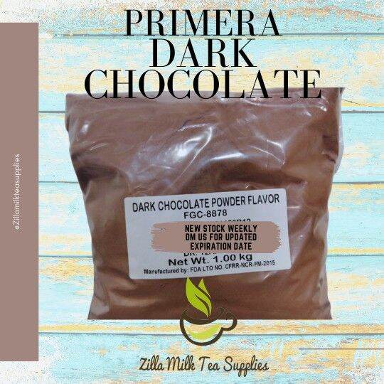 Primera Dark Chocolate choco Premium Powder Flavor 1kg for Milktea ...