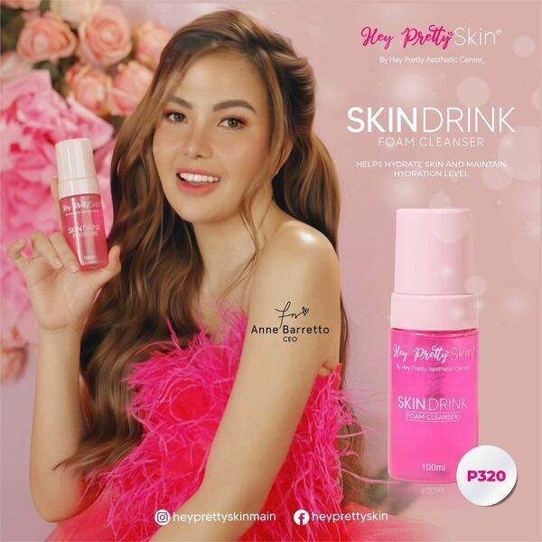 Hey Pretty Skin Drink Facial Foam Cleanser 100ml | Lazada PH