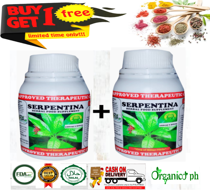 Pure Serpentina Capsule( King of Bitter Herbs w/ Highest Potency BUy 1 ...