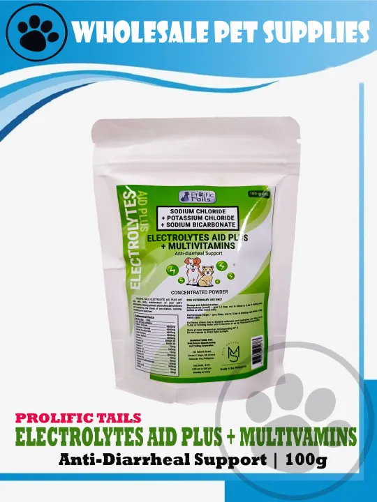 Prolific Tails ELECTROLYTES AID PLUS + MULTIVITAMINS | 100g | Lazada PH