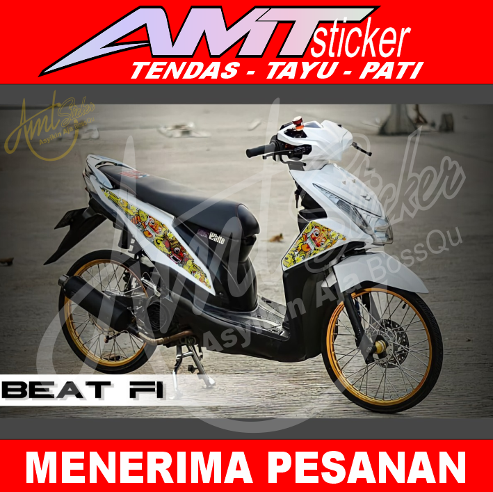 [STRIPPING] STICKER STRIPPING PRINT MOTOR BEAT FI BISA CUSTOM GAMBAR ...