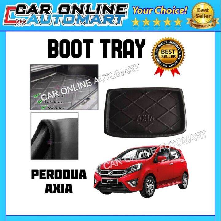 Perodua Axia EVA Copolymer Car Boot Tray Luggage Cargo Trunk Tray ...