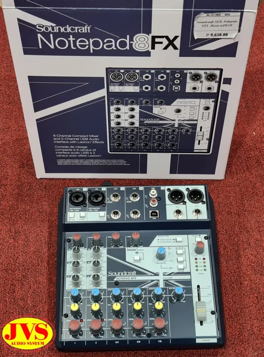 Soundcraft Notepad 8FX with USB Mixer | Lazada PH