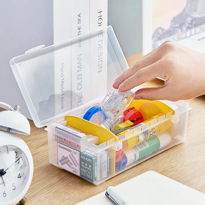 Japan imported transparent plastic storage box rectangular drawer ...