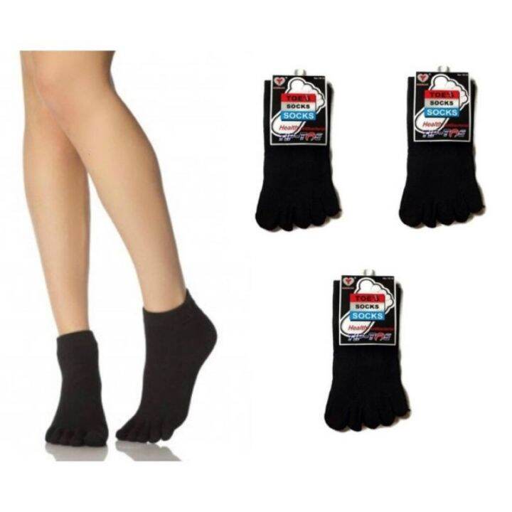12pairs Toe Cotton Five Finger Socks Toe Socks For Men&Women foot socks ...