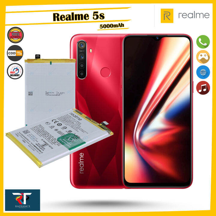 REALME 5s Battery RMX1925 ( 100% Original) | Model: BLP729 5000mAh ...