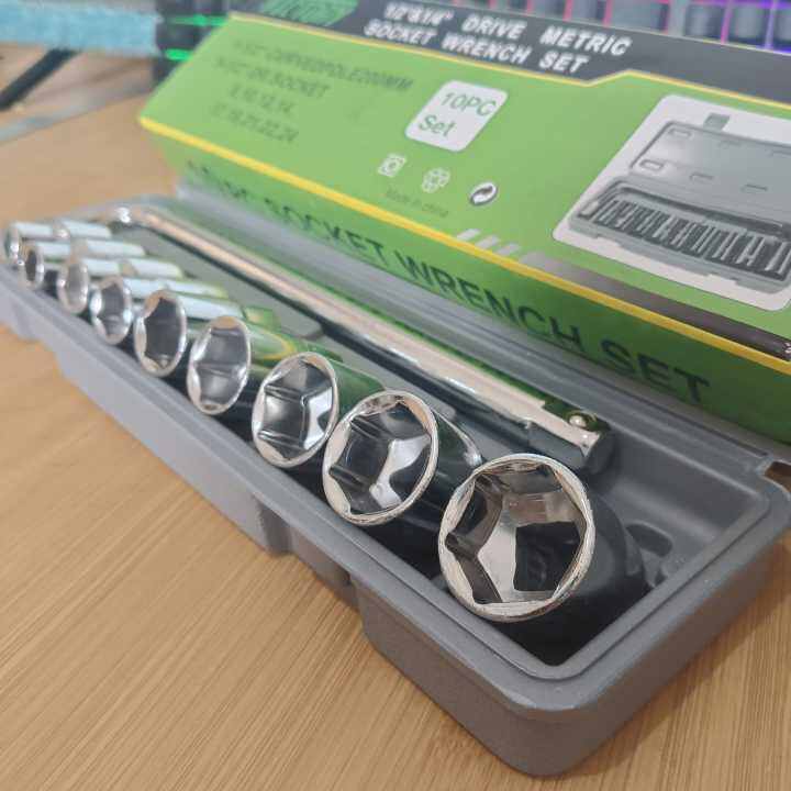 Kunci Shock Sock Sok Set 10 Pcs 8-24 mm Victory READY COD Kunci shock set lengkap Kunci shock ...