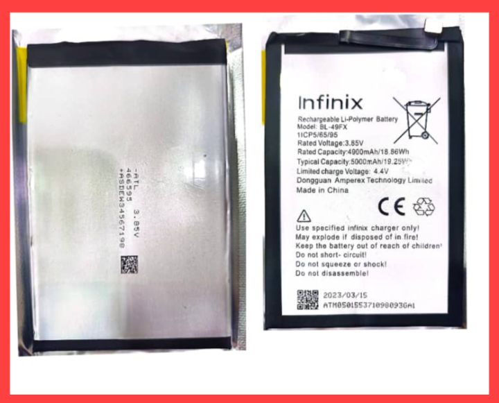 Infinix Zero X Neo Battery Replacement BL-49FX - 5000mAh, Ready Stock | Lazada
